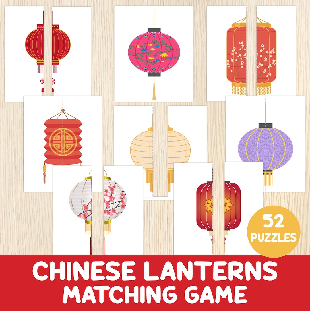 Chinese New Year Game - Chinese Lanterns Matching Activity - Lunar New ...