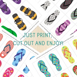 Summer Matching Game, Flip-flops Matching Activity, Toddler & Preschool ...
