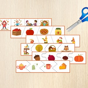 Autumn Cutting Practice, Fall Scissor Strips, Preschool Scissor Skills ...