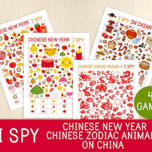 Chinese New Year I Spy Games Chinese Zodiac Animals Lunar New Year ...