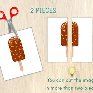 Ice Cream Matching Activity, 52 Puzzles, Popsicles, Toddler & Preschool ...
