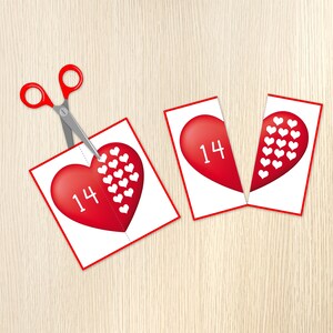 Numbers and Hearts Matching Game, Numbers 1-20, Valentine's Day ...