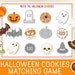 Halloween Cookies Matching Game Toddler Activity Preschool - Etsy