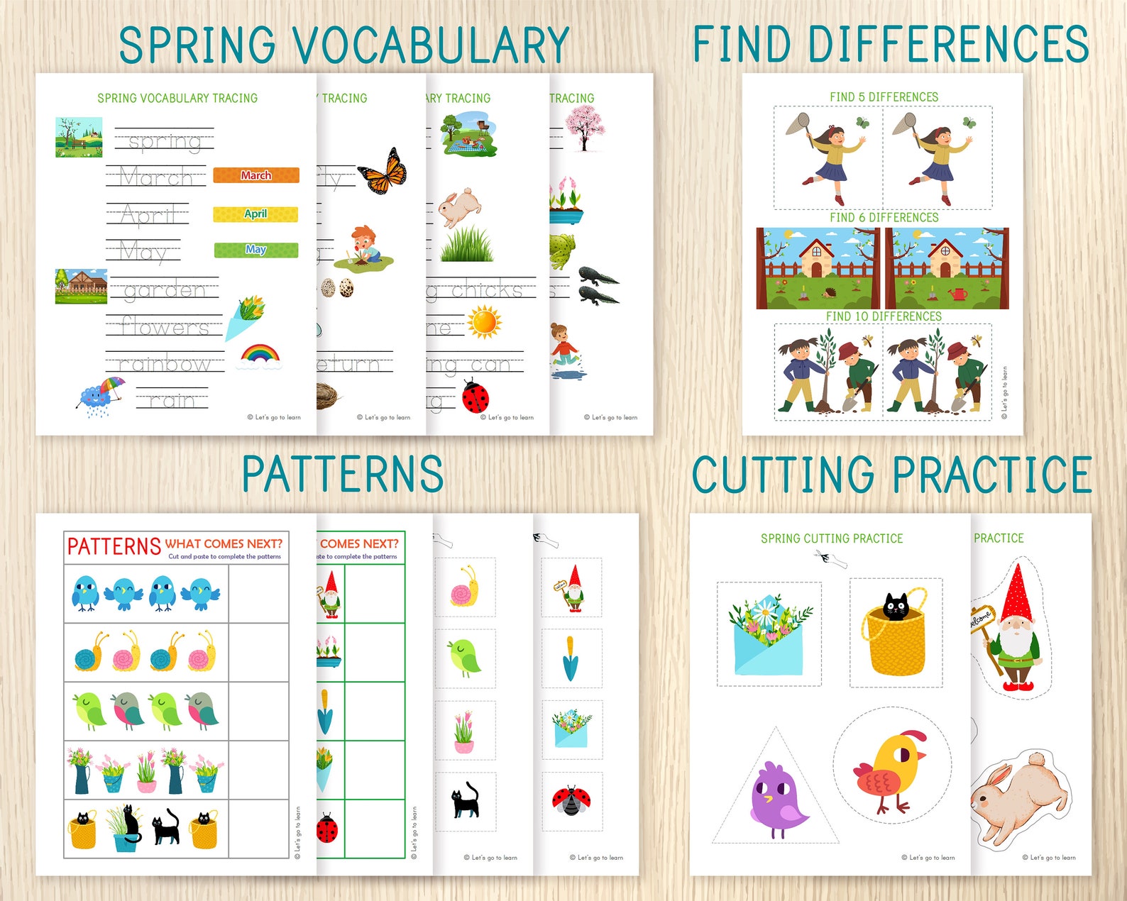 Spring Worksheets Spring Learning Pack Spring Busy Book - Etsy