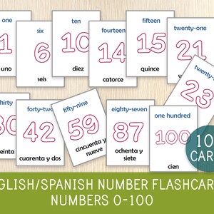 SPANISH-ENGLISH BUNDLE #1, Colors, Numbers, Emotions, Weather ...