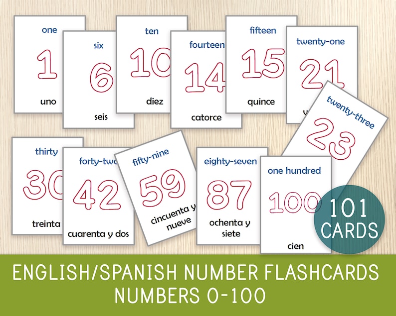SPANISH-ENGLISH BUNDLE 1 Colors Numbers Emotions Weather - Etsy