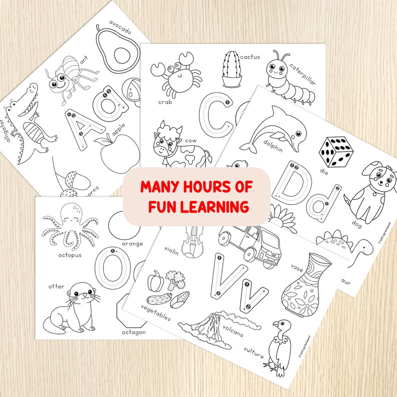 Alphabet Coloring Pages, Letter Recognition, Preschool Coloring Pages ...