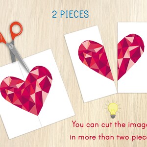 Valentine's Day Matching Game - Heart Puzzles - Toddler & Preschool ...