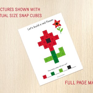 Valentine's Day Snap Cubes Mats - Connecting Cubes Task Cards ...