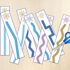 Snowflakes Scissor Skills, Winter Cutting Practice, Winter Cutting ...