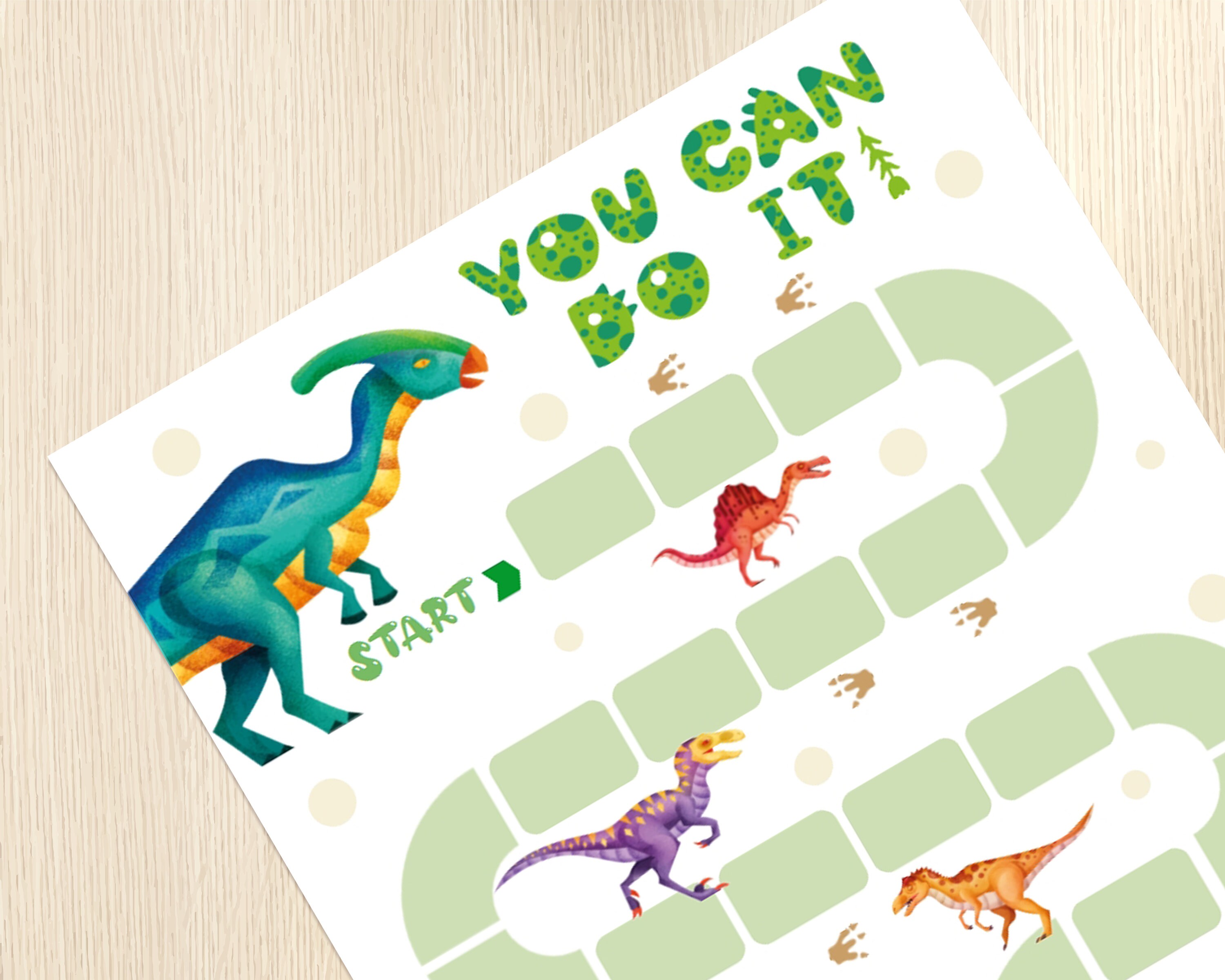 Dinosaur Reward Chart - Sticker Chart - Toddler, Preschool Kids - Potty ...