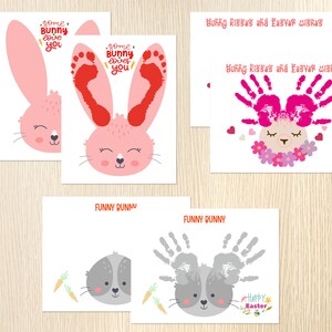 Easter Handprints Footprints Fingerprints Art Craft Activities Bundle ...