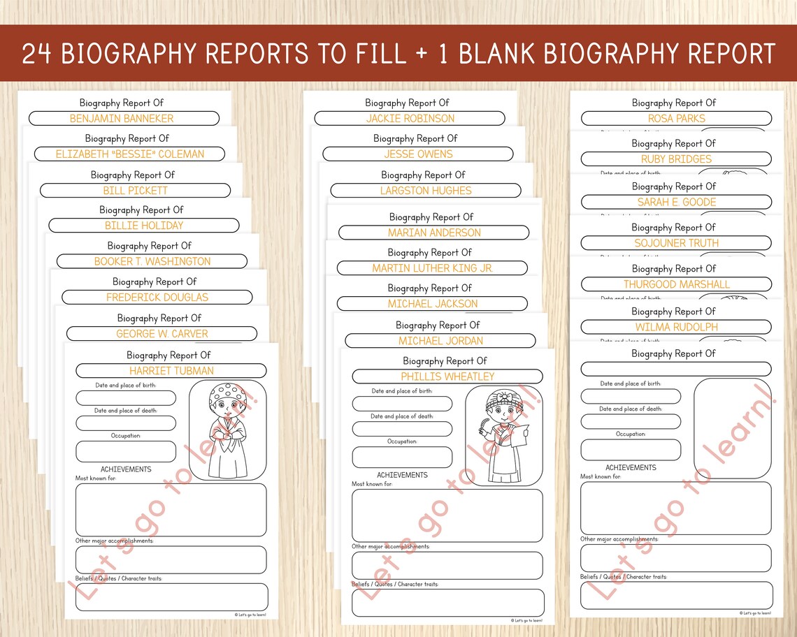 Black History Month Learning Pack, Flashcards, Posters, Biography ...