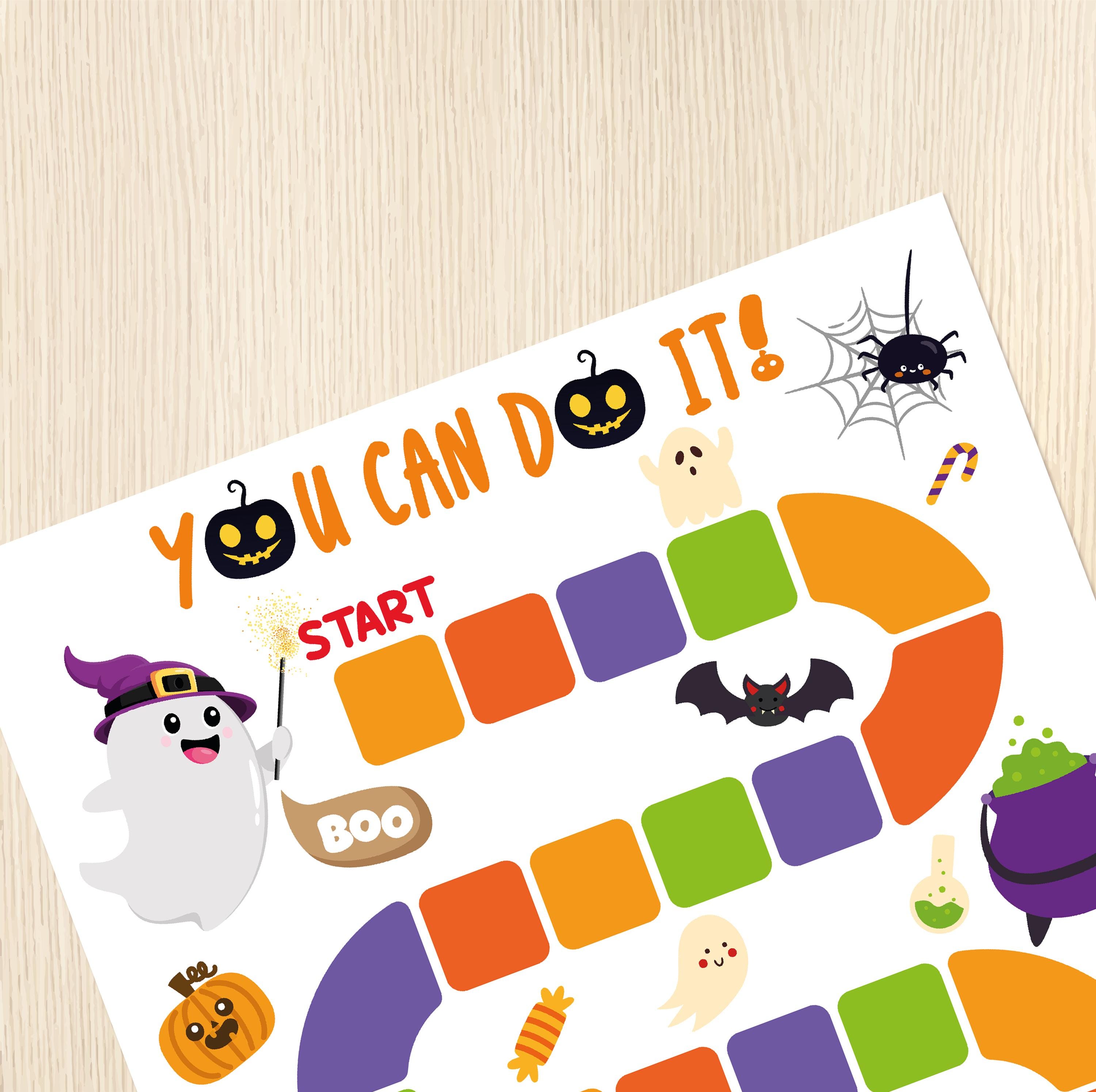 Halloween Reward Chart - Cute Sticker Chart - Toddler, Preschool Kids ...
