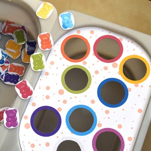 Color Sorting Activity Flisat Insert, Flisat Table Game, Trofast Bin ...