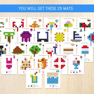 Summer Snap Cubes Mats, Connecting Cubes Task Cards, Preschool ...