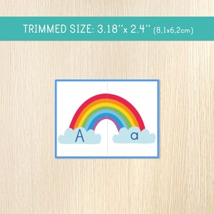 Rainbow Letter Matching Game, ABC Puzzles, Preschool, Kindergarten ...