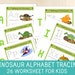 Alphabet Tracing Worksheets, Dinosaurs, Tracing Letters, Preschool ...
