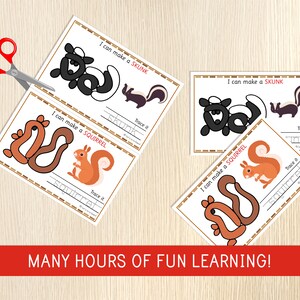 Forest Animals Playdough Mats, Play Dough Activities, Preschool ...