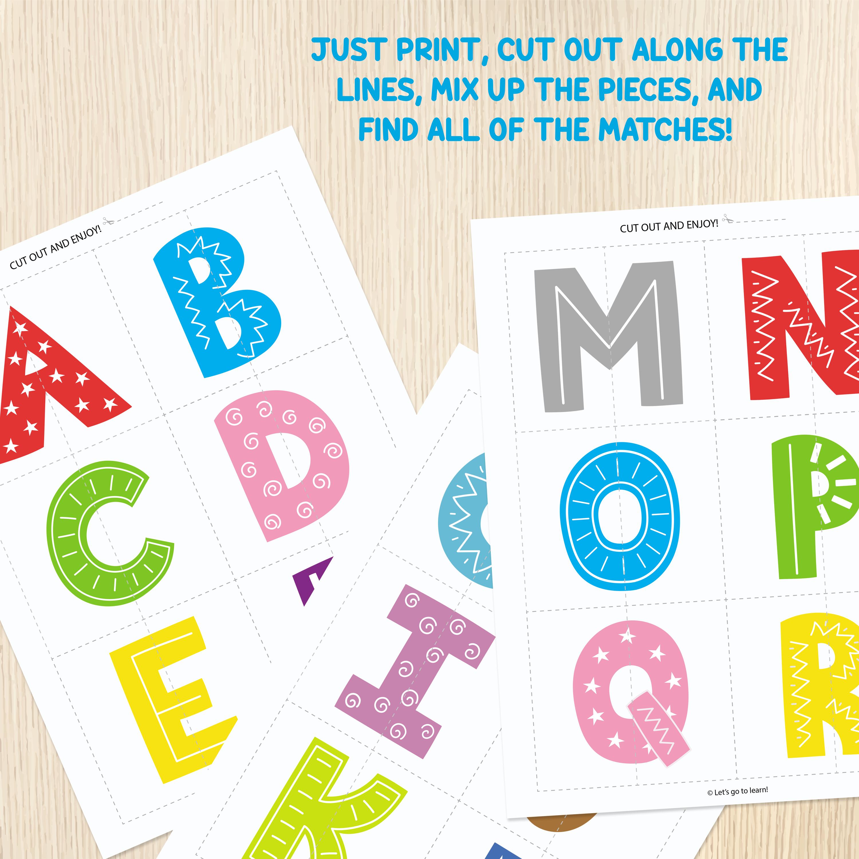 Alphabet Letter Matching Game for Kids - ABC Matching Activity ...