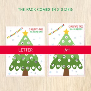 Christmas Roll and Cover Printable Game, Christmas Tree, Xmas Dice Game ...