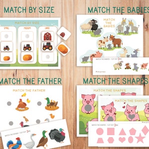 Farm Busy Book Farm Animals Toddler Preschool Kindergarten | Etsy