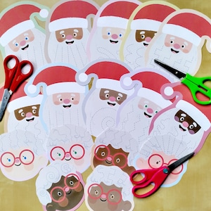 Santa's Beard Cutting Activity and Mrs. Claus Haircut, Christmas ...