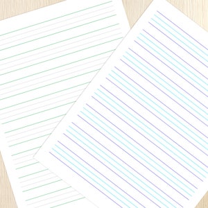 Writing Paper, Printable Paper, Handwriting Practice, Penmanship Skills ...