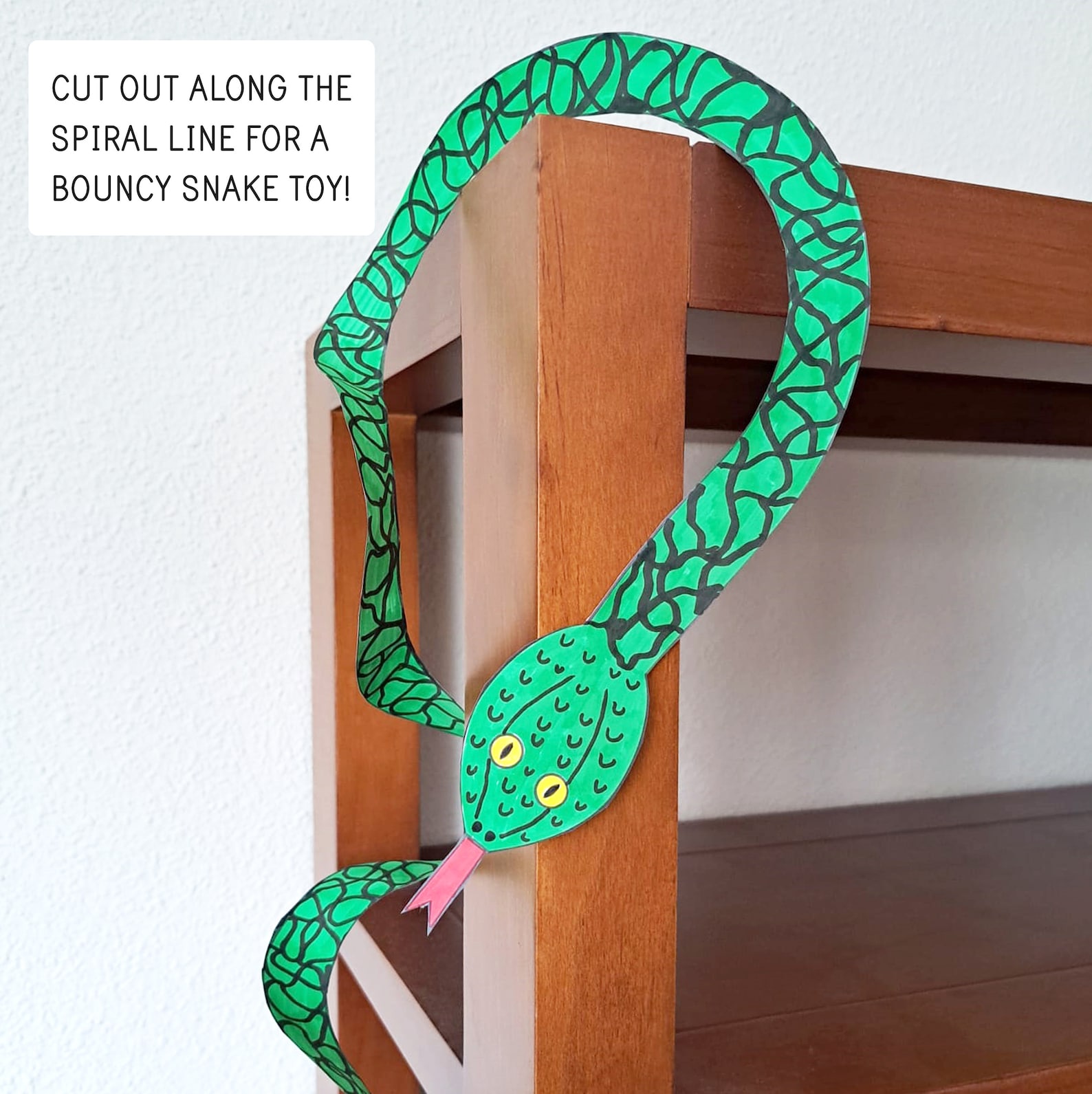 Snake Craft for Kids, Coloring & Cutting Activity, Scissor Skills ...