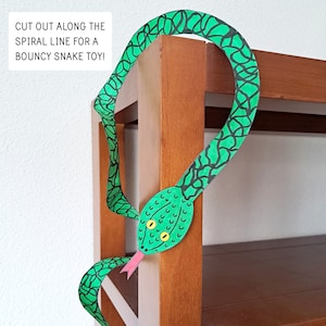 Snake Craft for Kids, Coloring & Cutting Activity, Scissor Skills ...