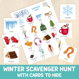 Seasons Scavenger Hunt Games BUNDLE, Treasure Hunt With Cards to Hide ...