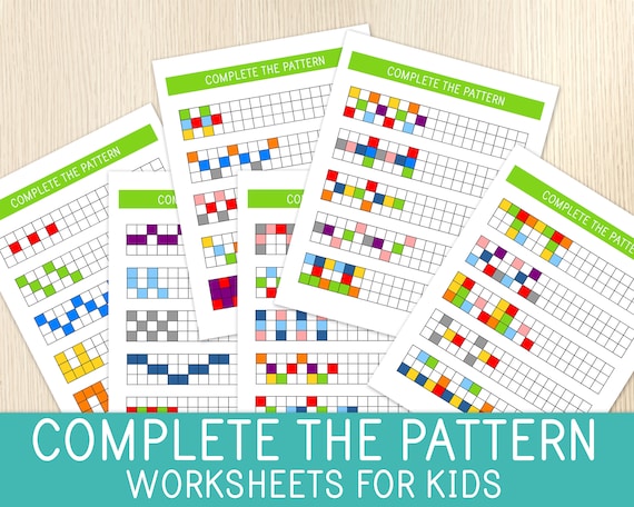 Dot Pattern Worksheet 1st Grade