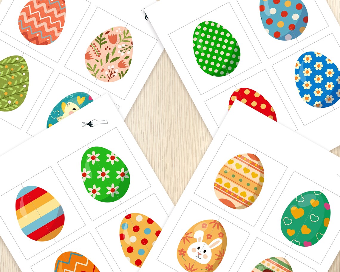 Easter Egg Matching Game Matching Activity Easter Game Kids - Etsy