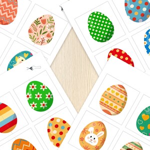 Easter Egg Matching Game, Matching Activity, Easter Game, Kids Puzzles ...