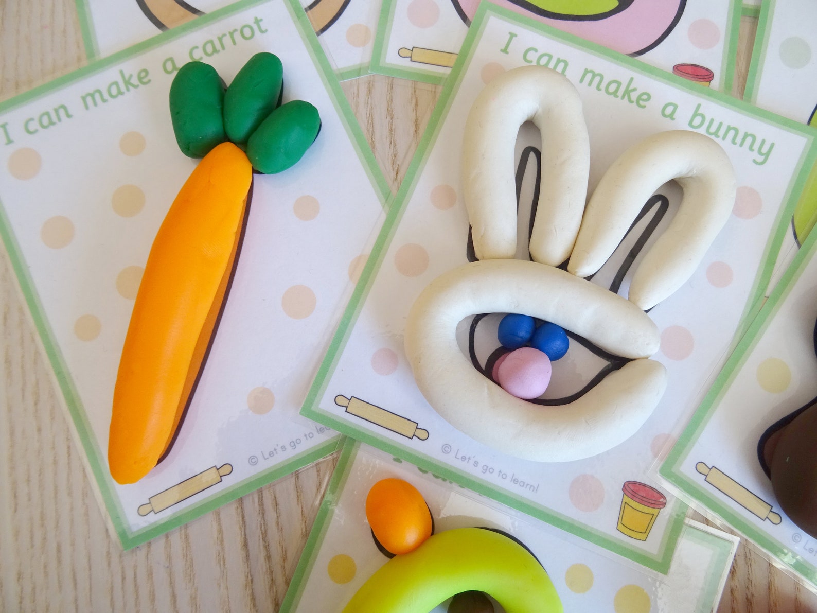 Easter Play Dough Mats, 14 Visual Cards, Play Doh, Toddler Activity ...