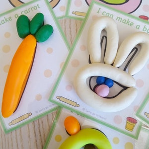Easter Play Dough Mats, 14 Visual Cards, Play Doh, Toddler Activity ...