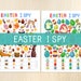 Easter I Spy, 2 Printable Games, Look and Find, Counting Game, Spring ...