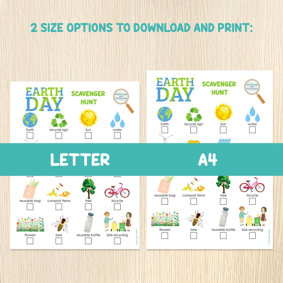 Earth Day Scavenger Hunt - Indoor Treasure Hunt With Cards to Hide ...