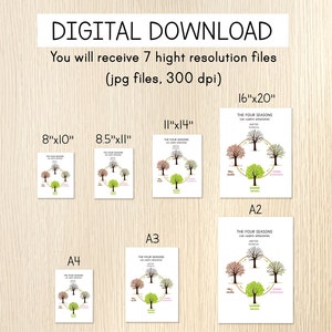 Seasons Poster in English & Spanish, Bilingual Poster, Classroom and ...