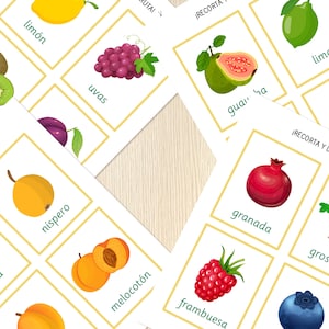 Fruit Flashcards in SPANISH- Spanish Vocabulary - Spanish Resources for ...