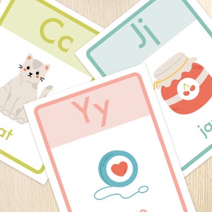 Alphabet Posters & Flashcards, Toddler, Preschool, Kindergarten, Home ...