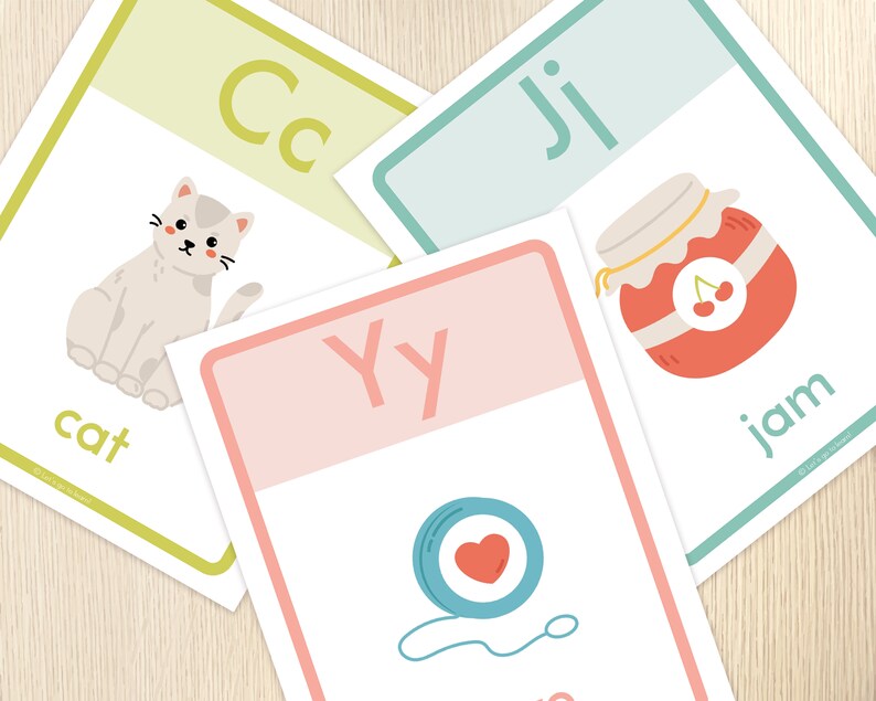 Alphabet Posters & Flashcards, Toddler, Preschool, Kindergarten, Home ...