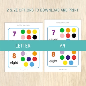 Counting and Color Activity With Pompoms, Numbers 1-10, Matching Colors ...