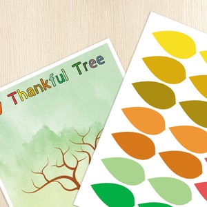 Thankful Tree - Gratitude Tree - DIY Thanksgiving Activity - Give ...