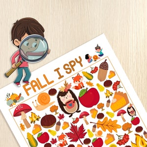 Fall I Spy Games, Autumn Activity, Seek and Find, Look and Find ...