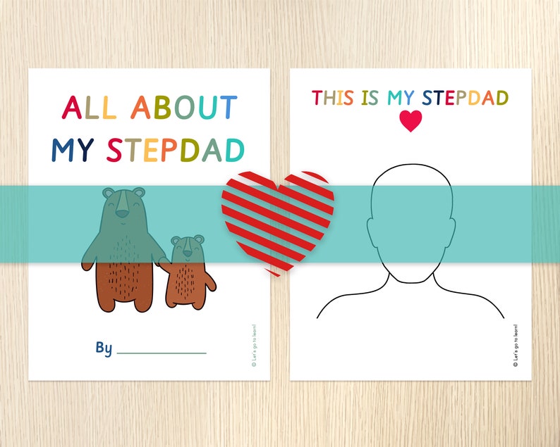 All About My Stepdad Book Father S Day Gift Birthday Present For
