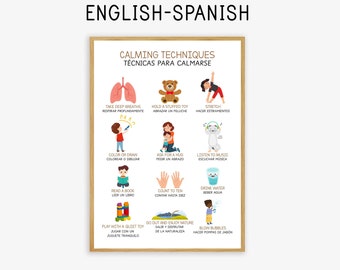 Calming Techniques Poster, Calming Corner, Calming Strategies Chart ...