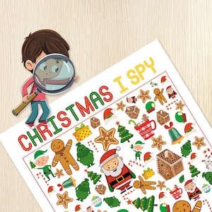 Christmas I Spy Printable Games - Christmas Game, Activity, Party ...
