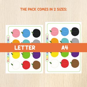 Fall Pumpkin Color Matching Activity - Toddler & Preschool Printable ...