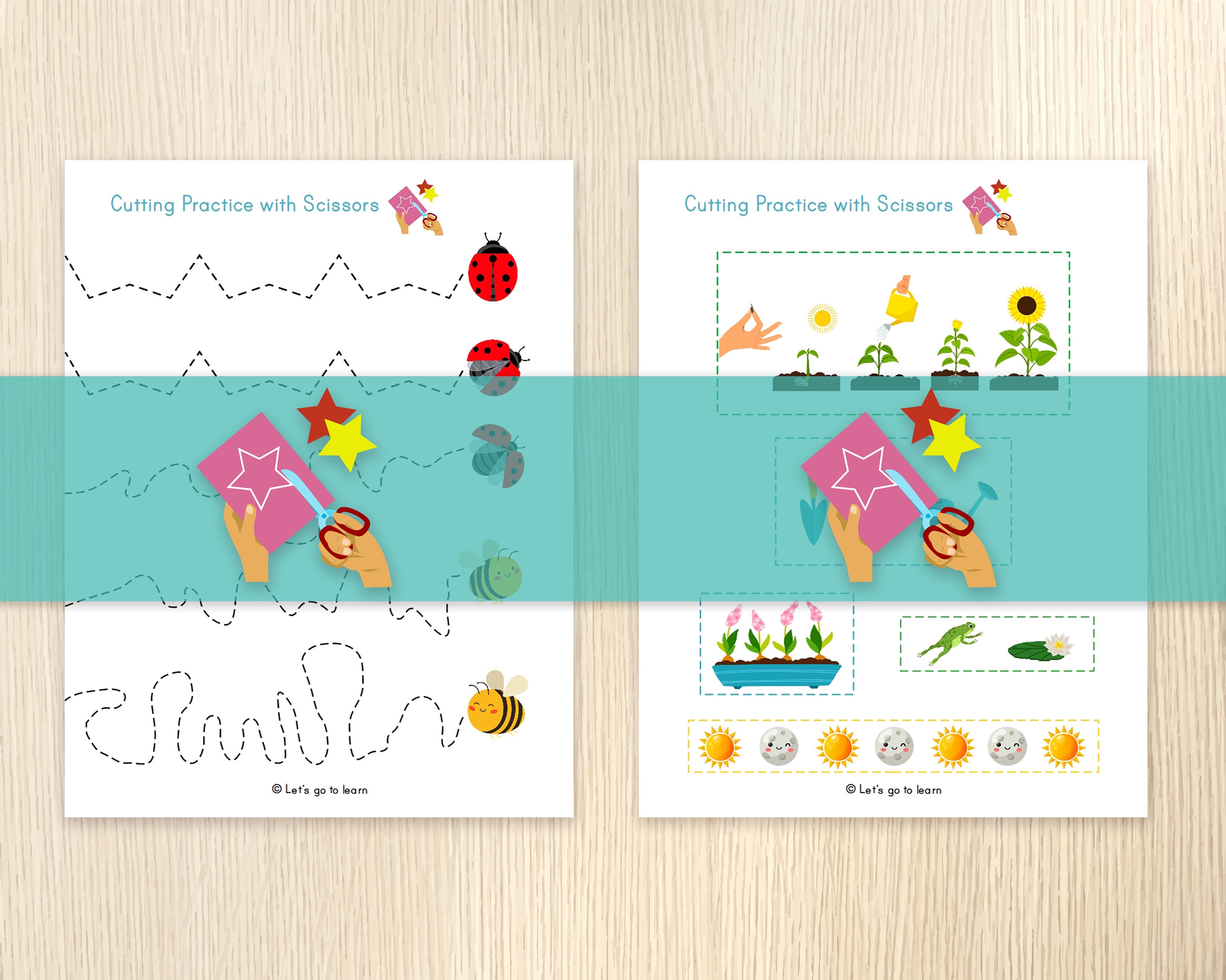 Spring Cutting Practice - Scissor Skills Practice - Spring Worksheets ...